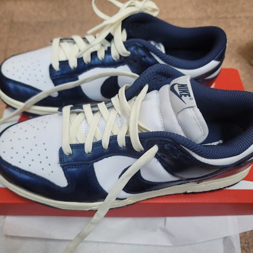 Lookbook - (Women) Nike Dunk Low PRM 'Vintage Navy' FN7197-100 - Novelship