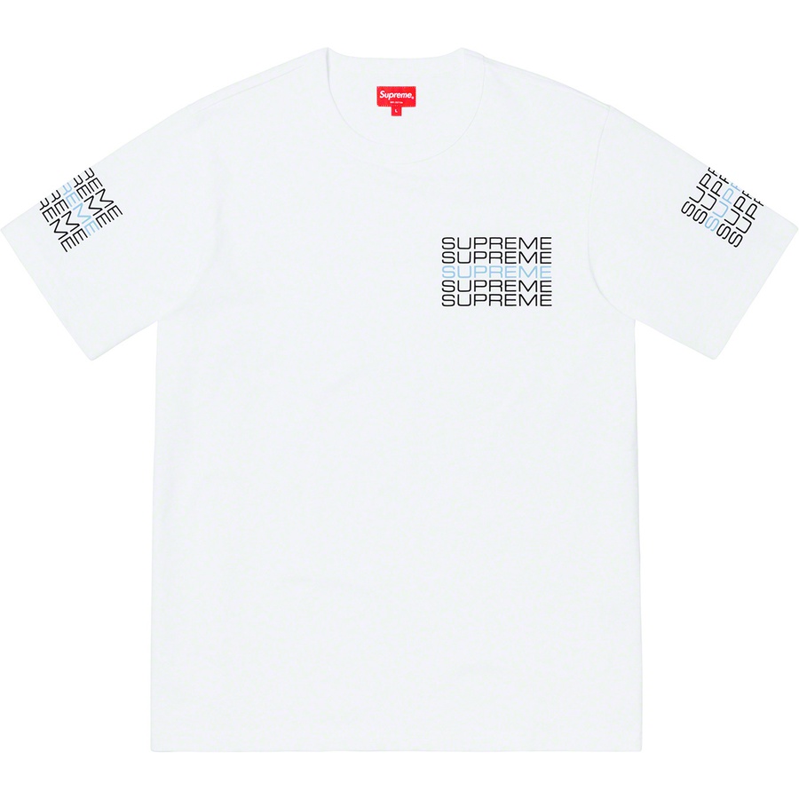 Supreme Stack Logo Tee White - Novelship
