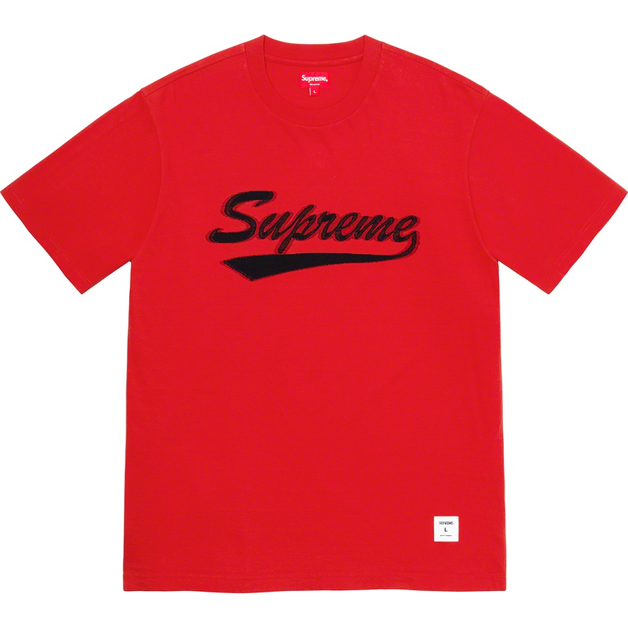 Buy Supreme Intarsia Script S/S Top Red - Novelship
