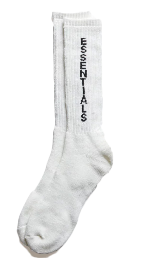 Fear of God ESSENTIALS Crew Socks Cream/Black - Novelship