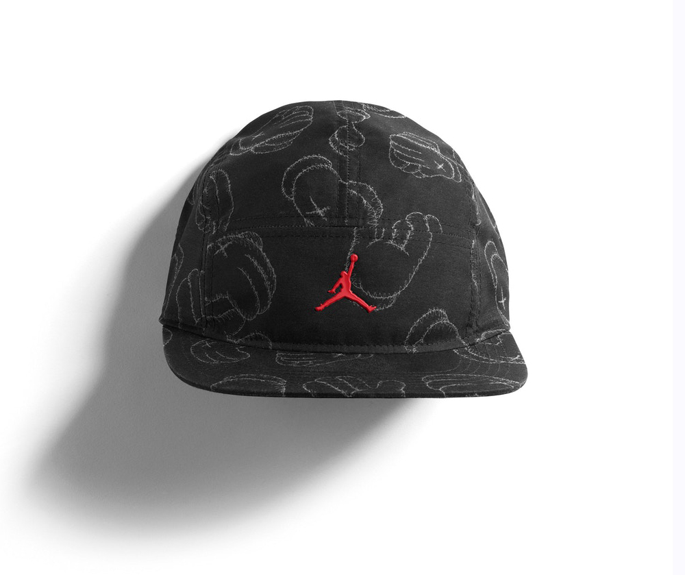 KAWS x Jordan 5-Panel Cap Black - 노블쉽