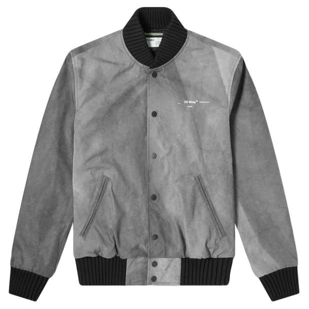 Buy Off-White Airport Tape Varsity Jacket Black/Multicolor - Novelship