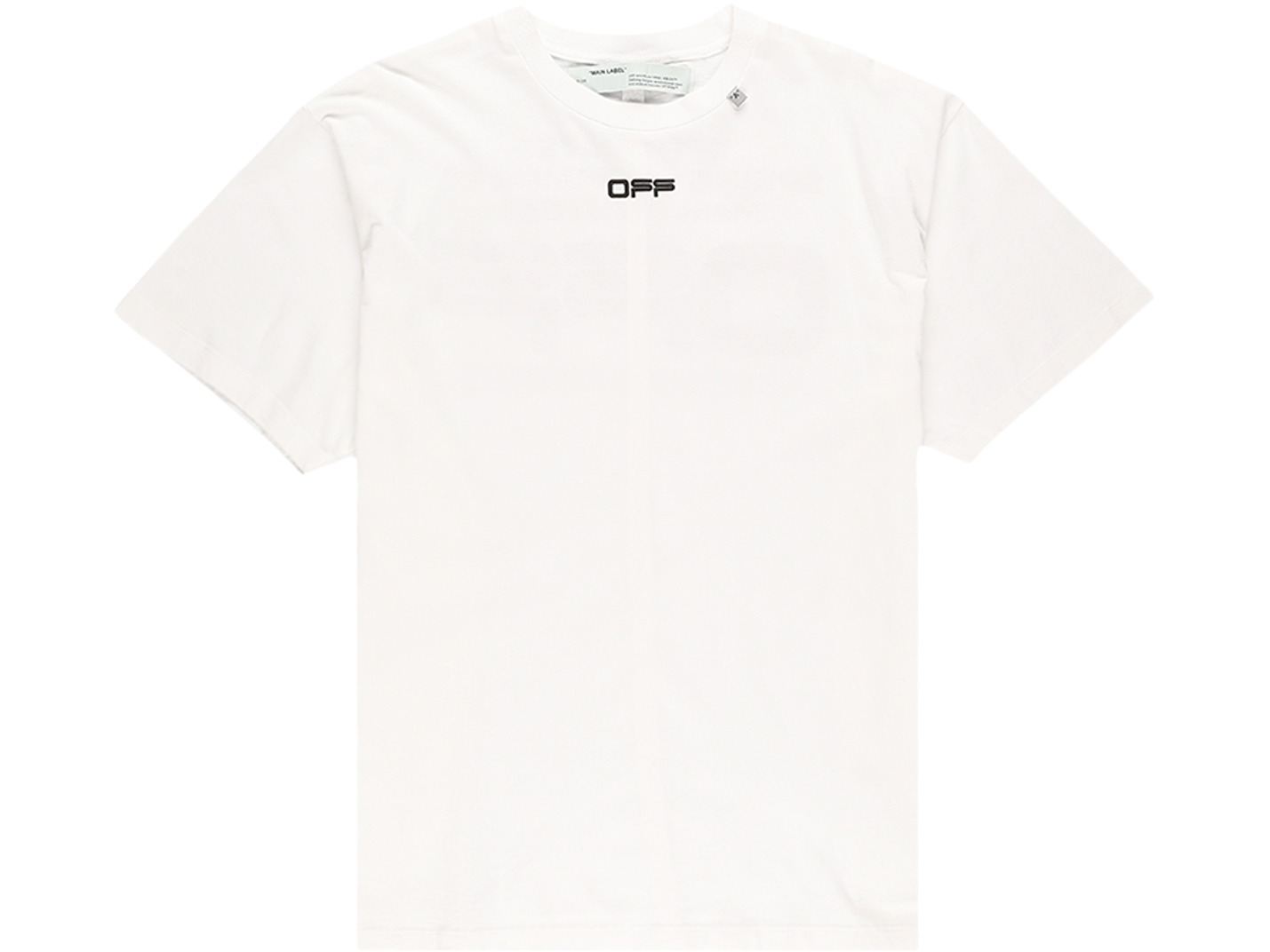 Off‑White Oversized Fit Wavy Line T‑Shirt White - OMAA038R201850040110 ...