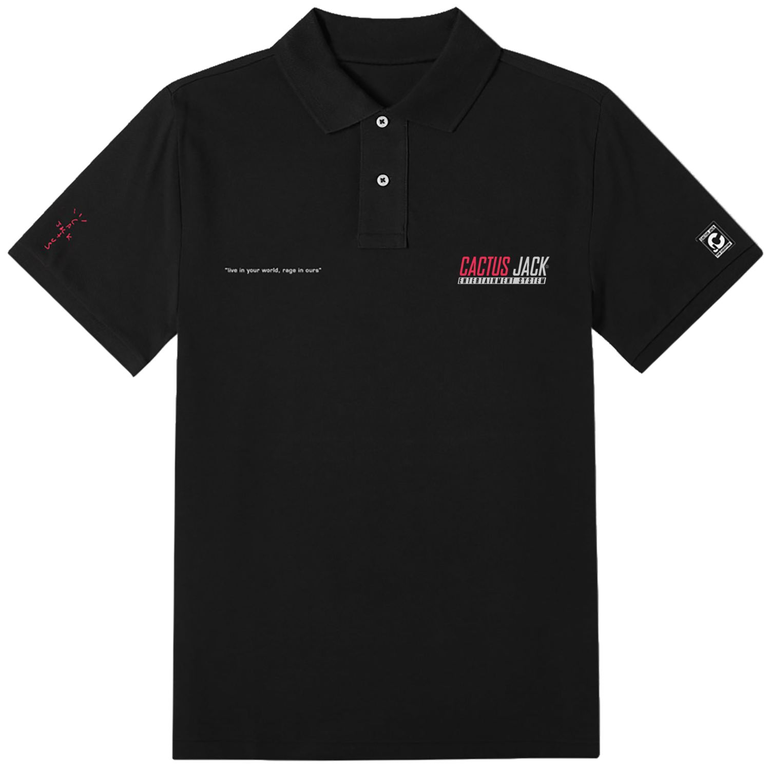 Travis Scott CJ Staff Polo Black - Novelship