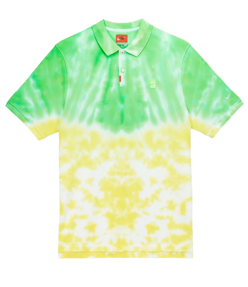 Nike The Nike Polo Tie Dye Shirt Volt - 노블쉽