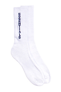 Fear of God ESSENTIALS Graphic Socks White - Novelship