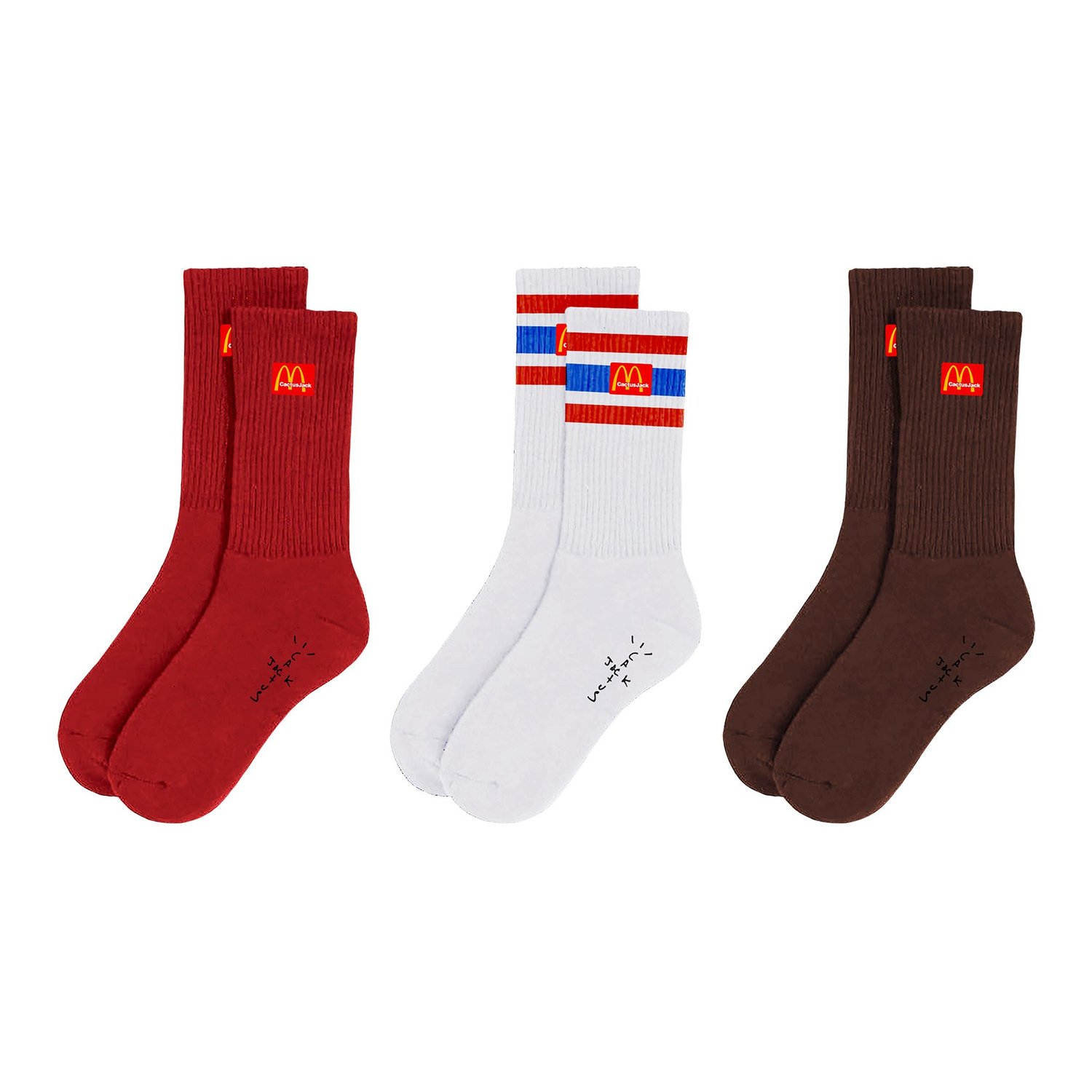 Mcdonald's x Travis Scott CJ Arches Sock Pack - Novelship