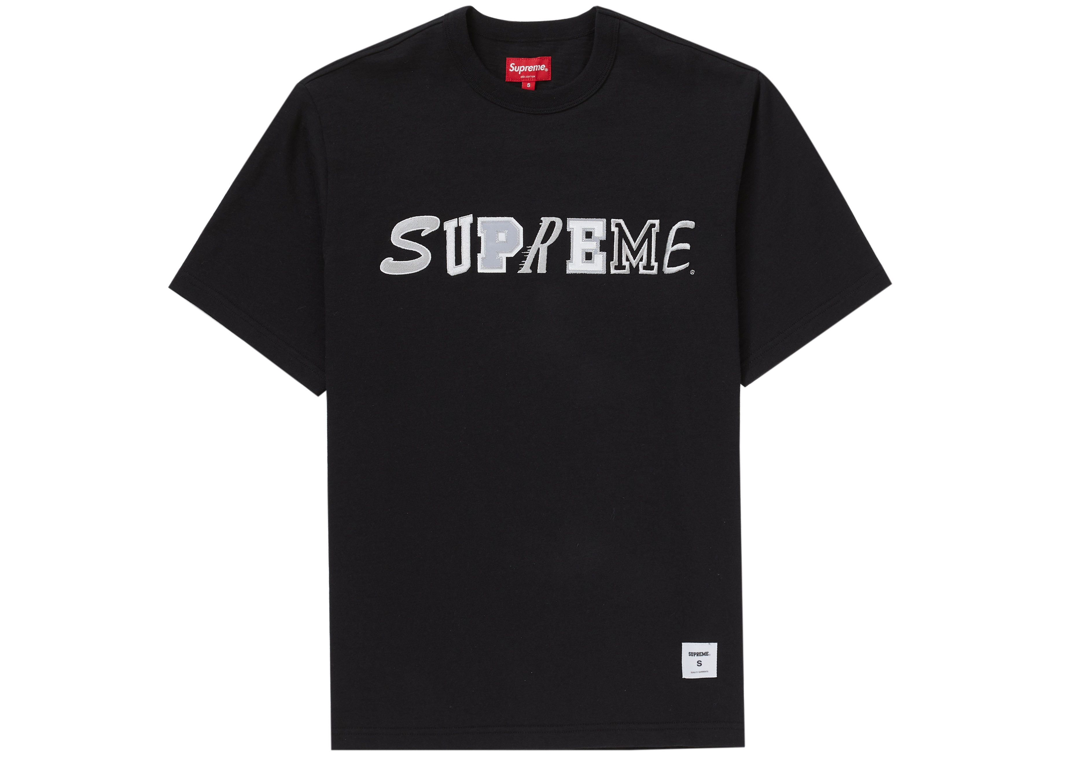 Supreme Collage Logo S/S Top Black - Novelship