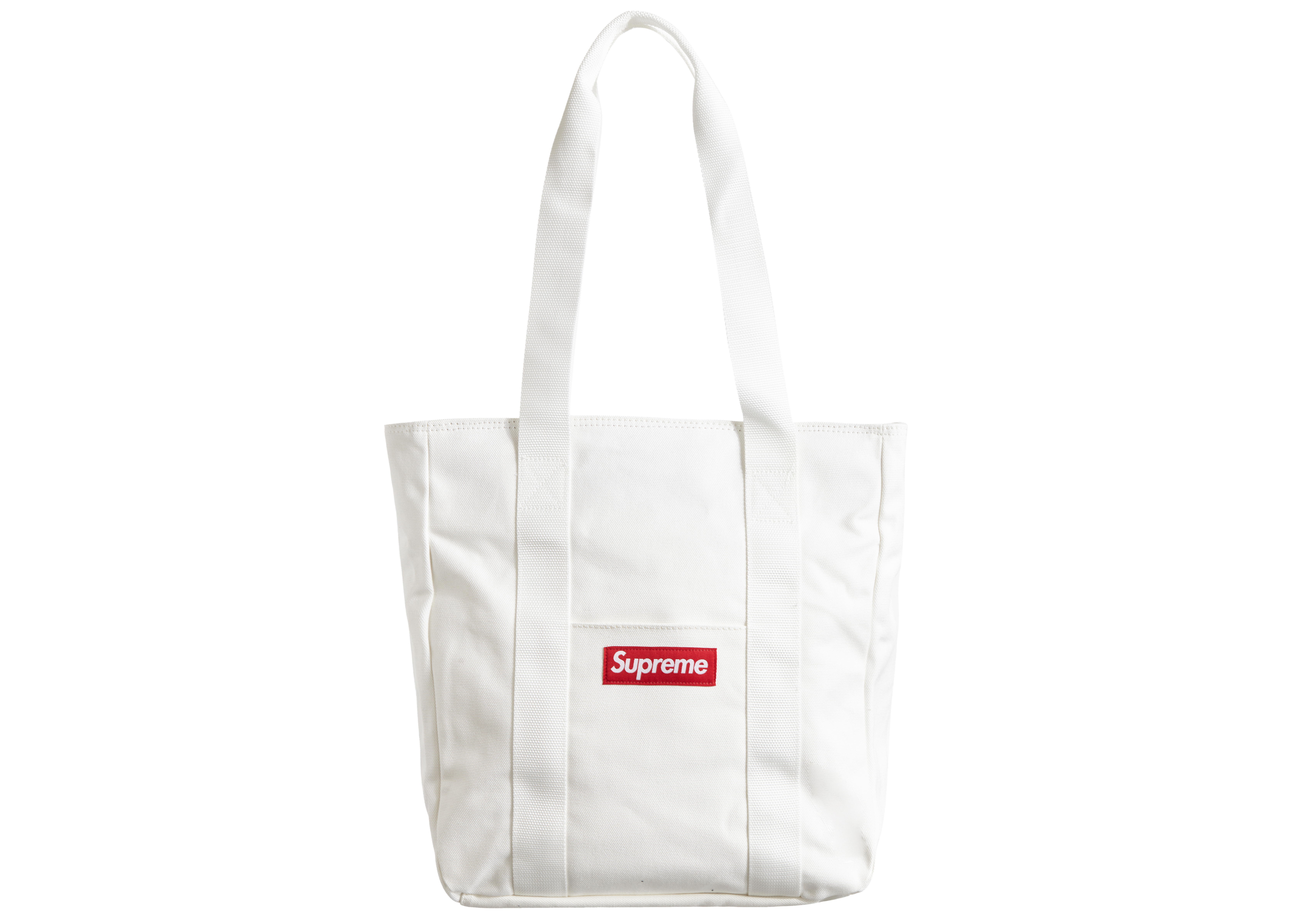Supreme Canvas Tote White - Novelship