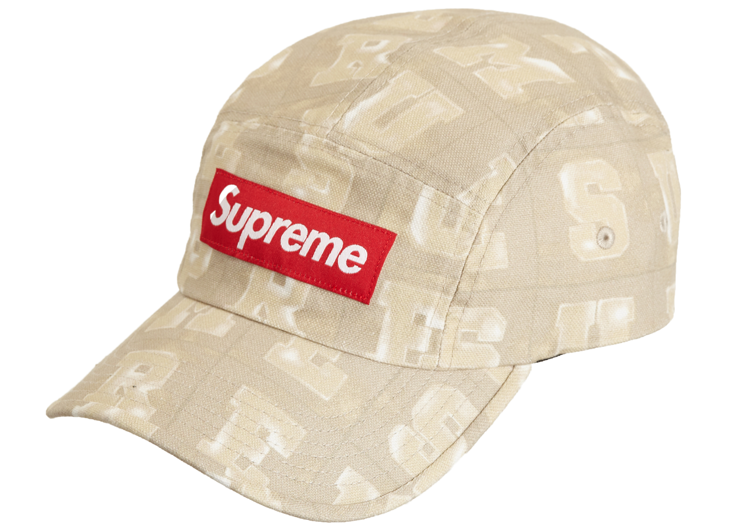 Supreme Blocks Camp Cap Tan - Novelship