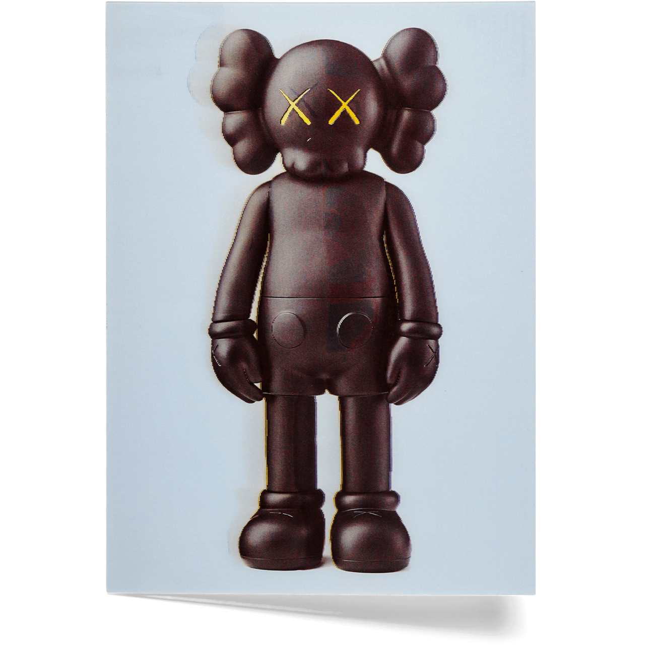 KAWS Companion Flayed Lenticular Postcard Black - Novelship
