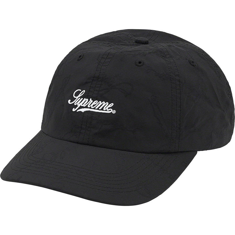 Supreme Script Logos 6-Panel Black - Novelship