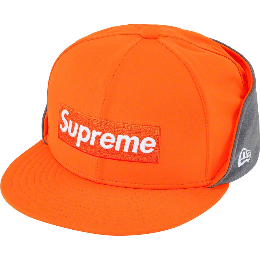 Supreme WINDSTOPPER Earflap Box Logo New Era Orange - Novelship