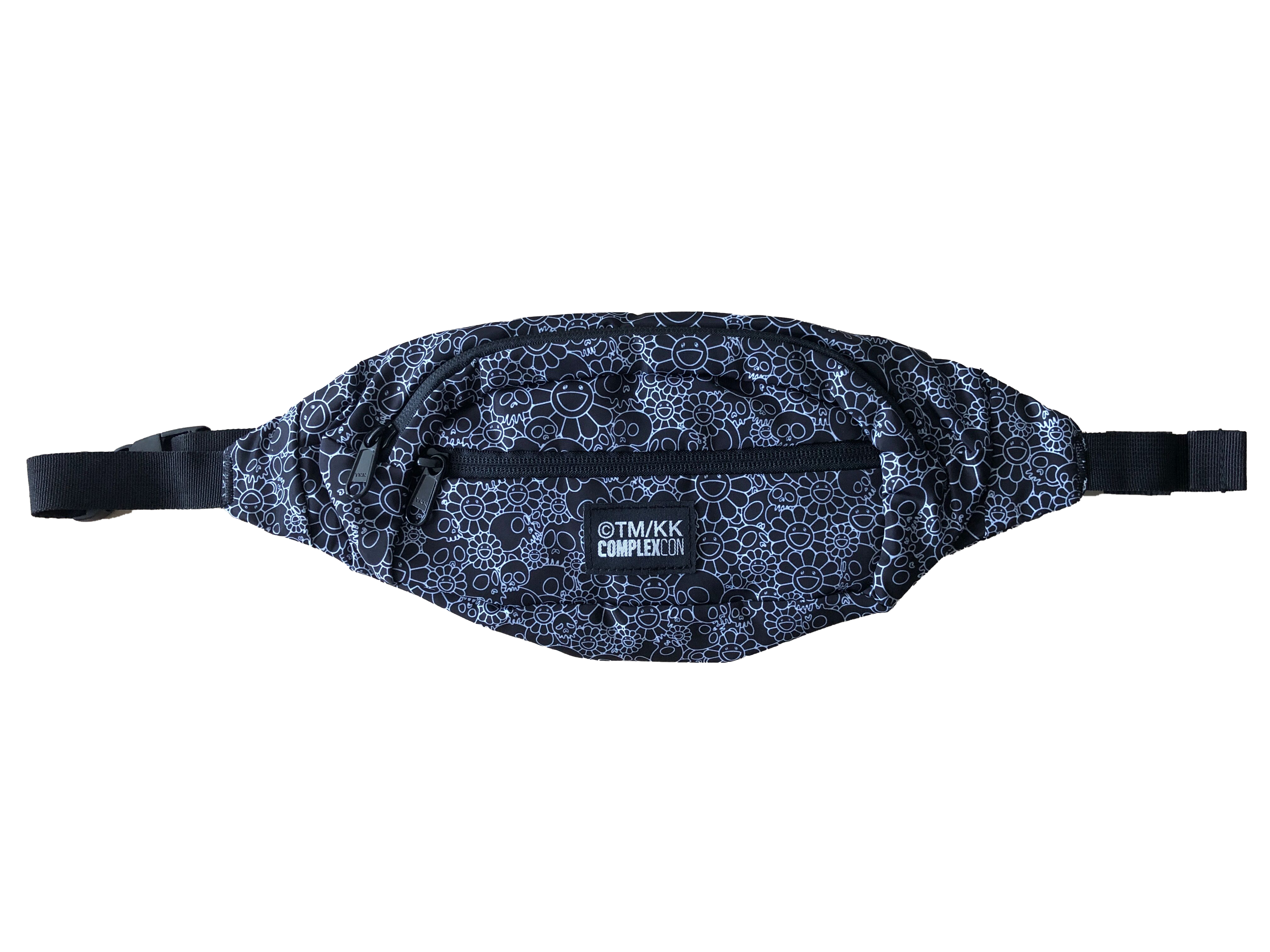 Takashi Murakami ComplexCon Skull & Flower Fanny Pack Black - Novelship