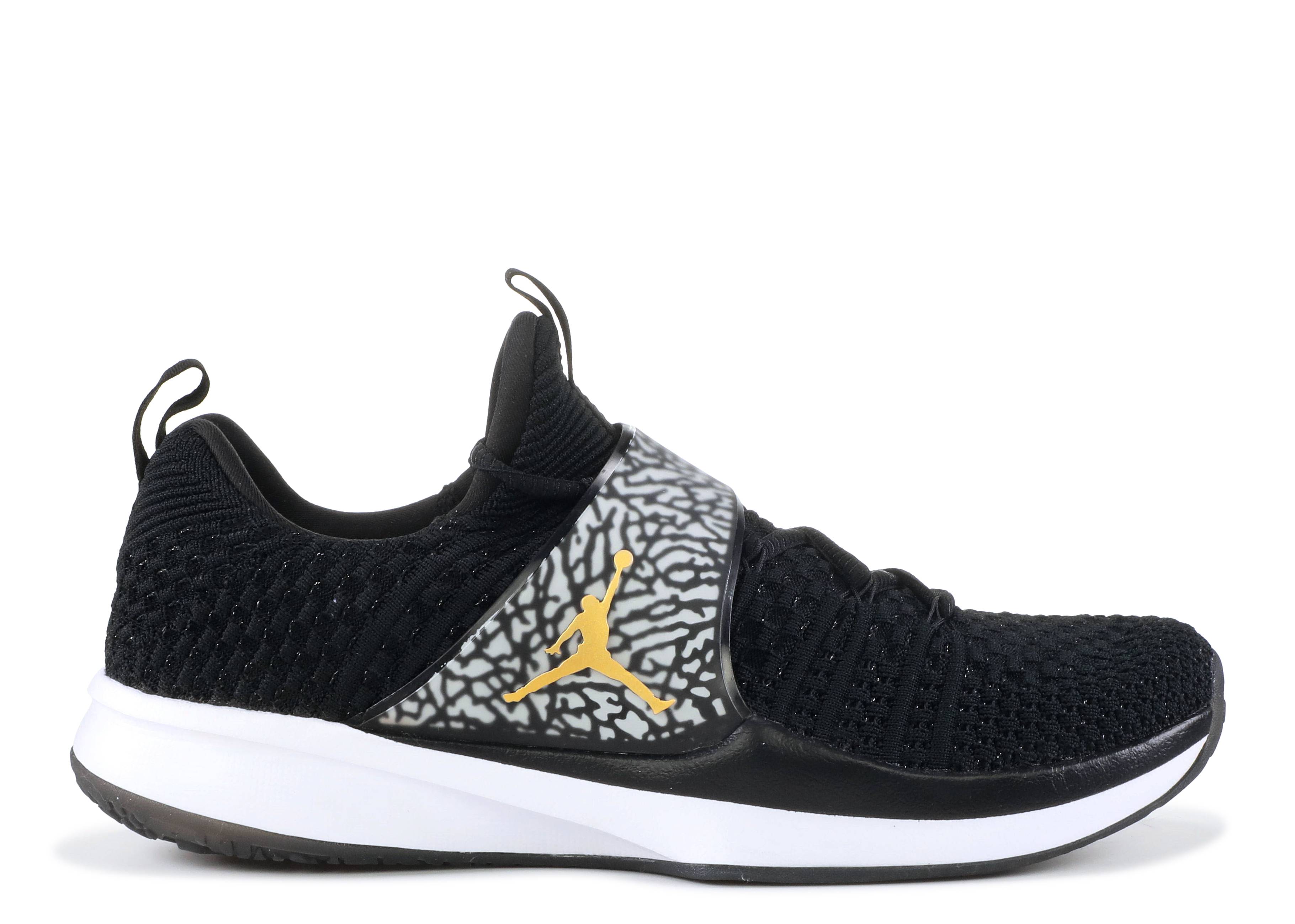 Air Jordan Trainer 2 Flyknit Black Metallic Gold - 921210-021 - Novelship