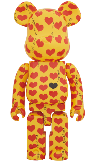 Bearbrick x Yellow Heart 1000% 'Yellow' - Novelship