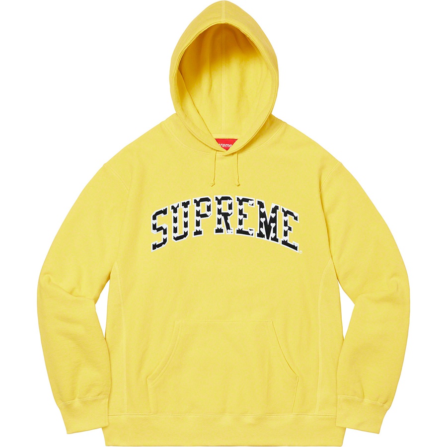 Supreme Hearts Arc Hooded Sweatshirt Light Lemon - Novelship
