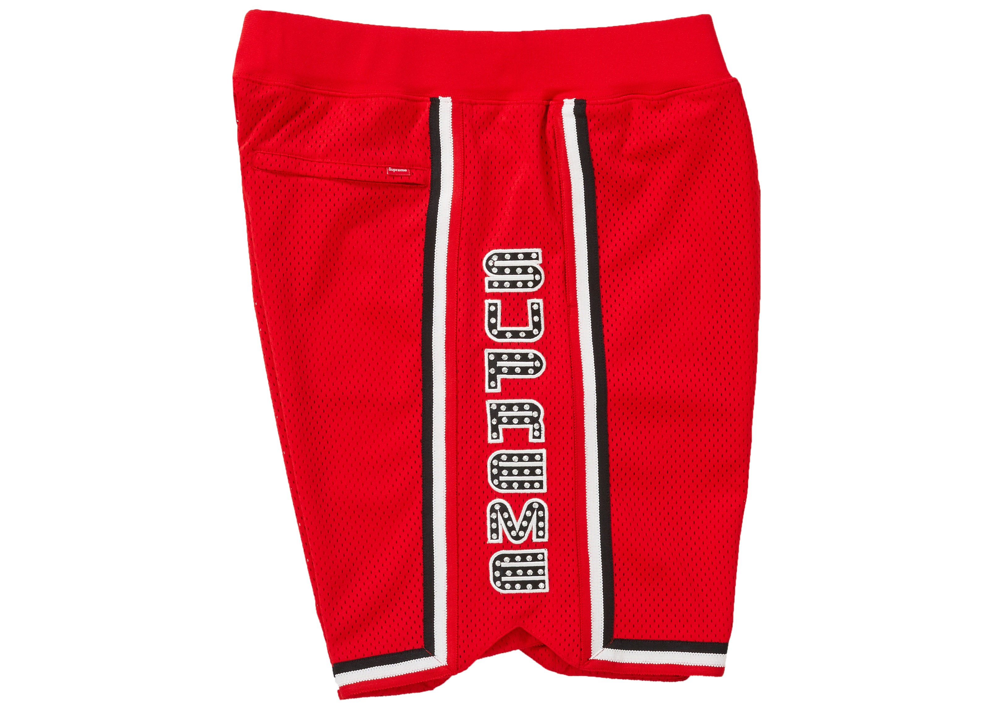 Supreme Rhinestone Basketball Short Red - Novelship