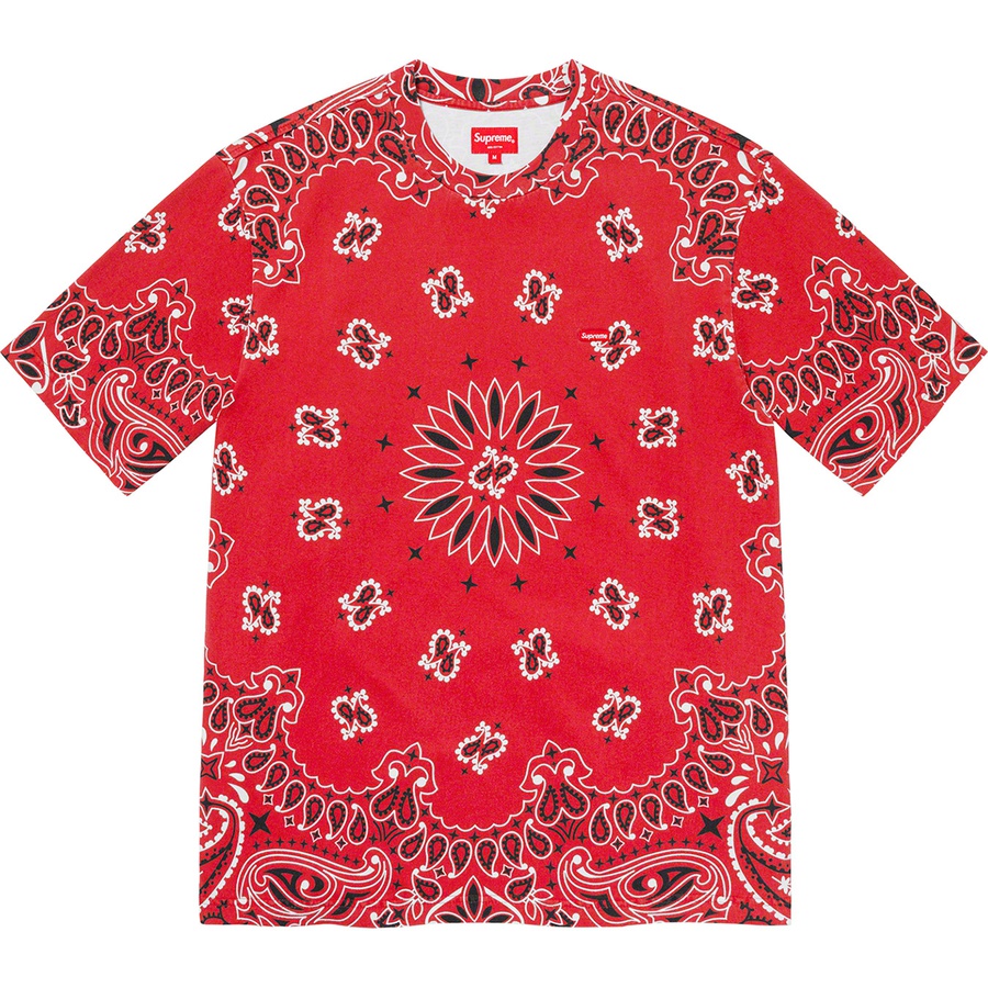 Supreme Small Box Tee Red Bandana - Novelship