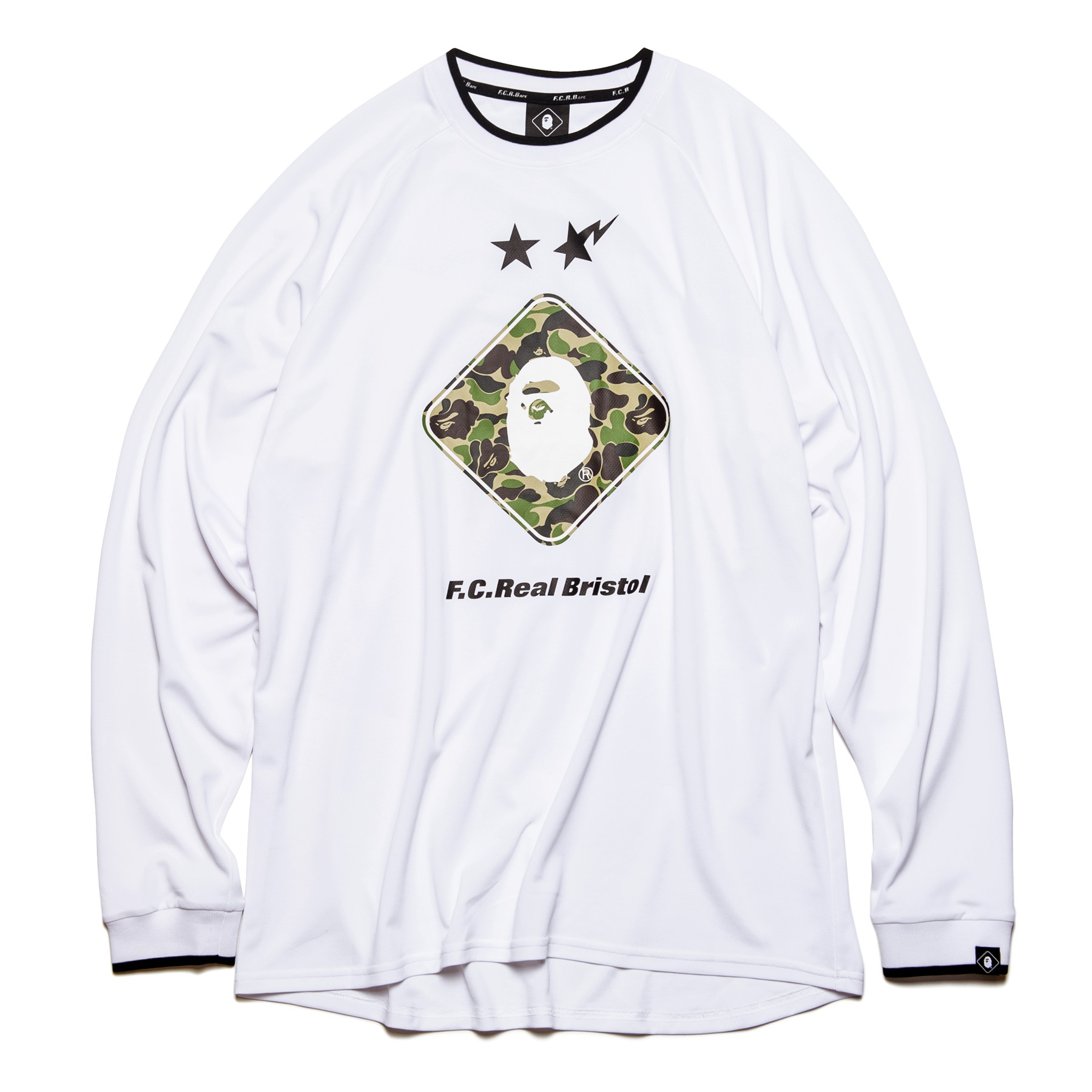 Bape FCRB Emblem LS Tee White - Novelship