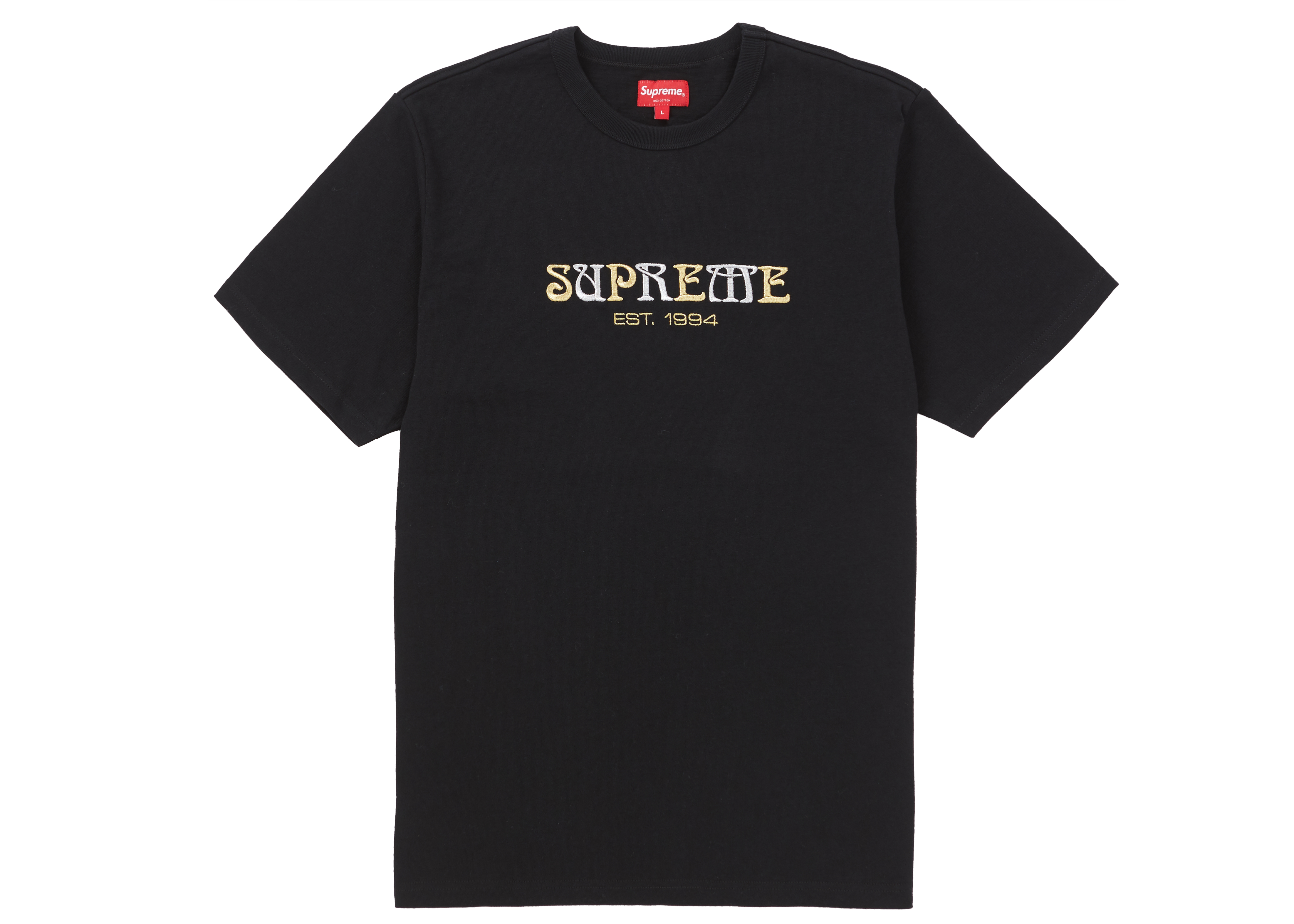 Supreme Nouveau Logo Tee Black - Novelship