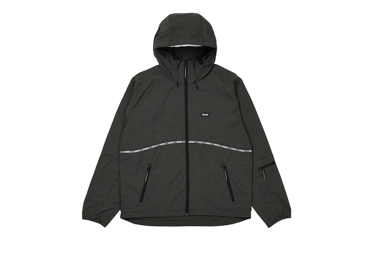Palace Typo‑Wave Jacket Black - Novelship