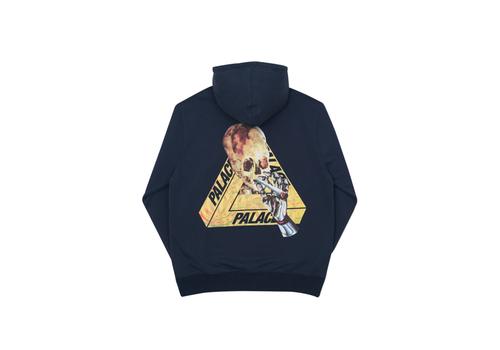 購買 Palace Skeledon Hood Navy/Yellow - Novelship