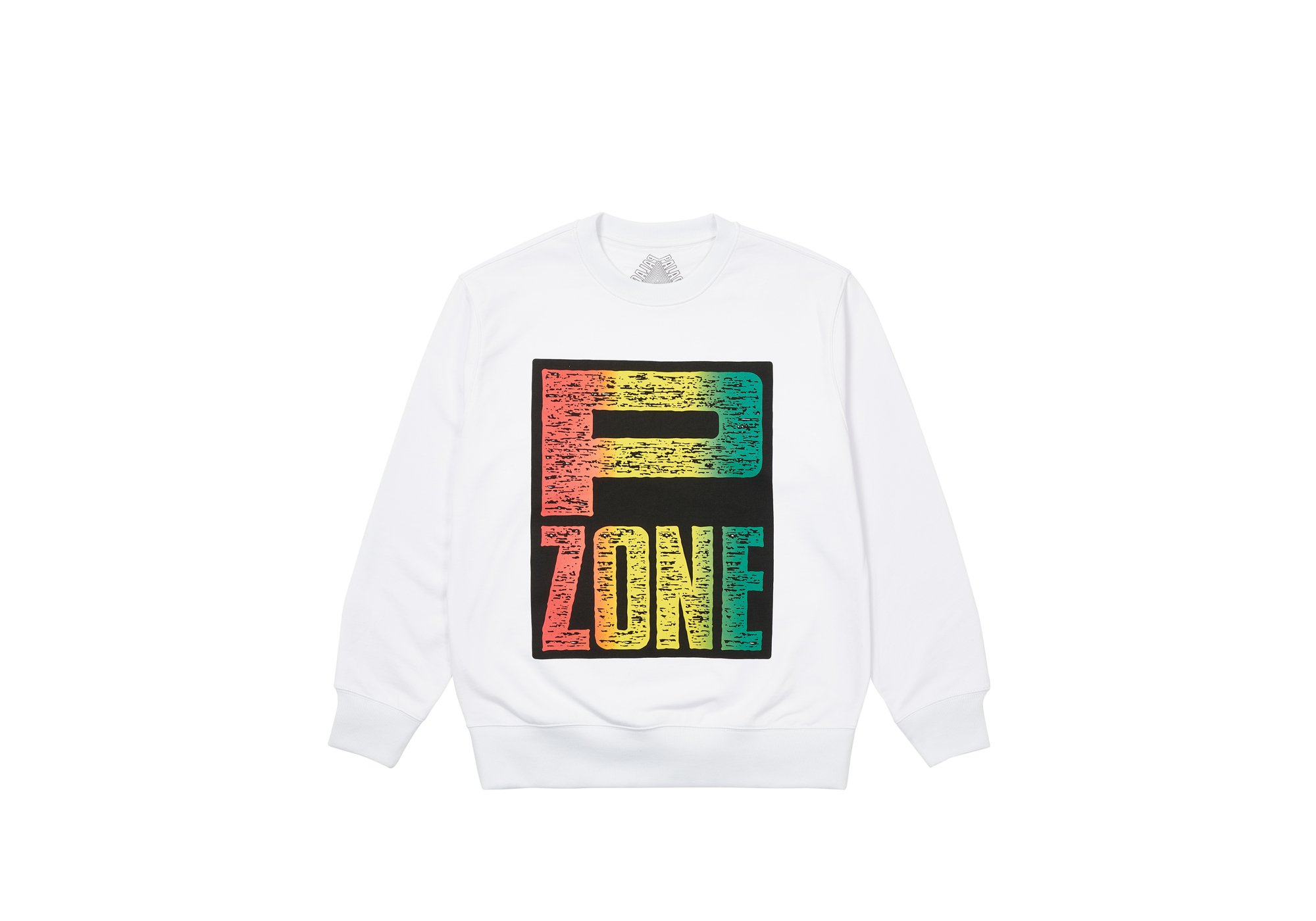 PALACE M-ZONE MUTANT P-ZONE FADE CREW WHITE 구매하기 - 노블쉽