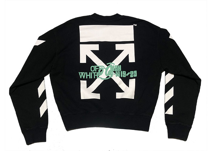 Buy Off-White Waterfall Diagonal Crewneck Black - Novelship