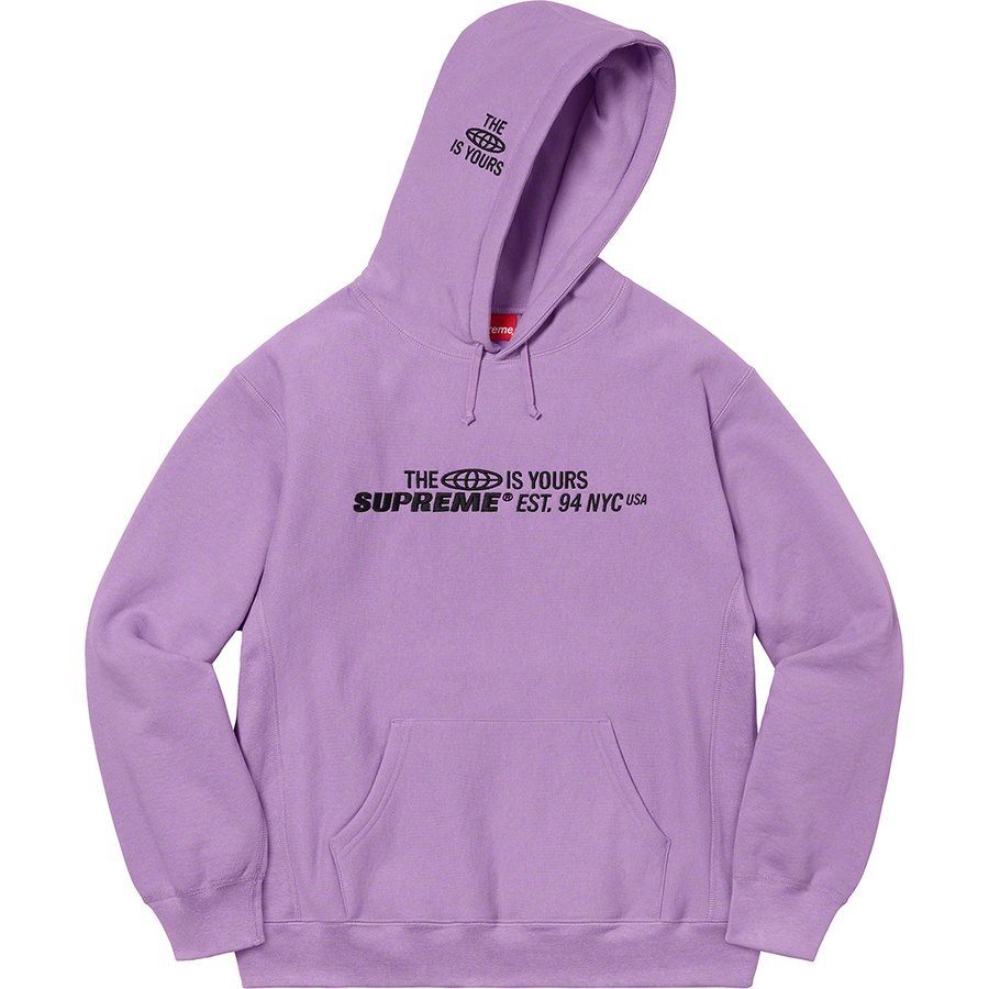 Supreme World Is Yours Hooded Sweatshirt Violet - Novelship