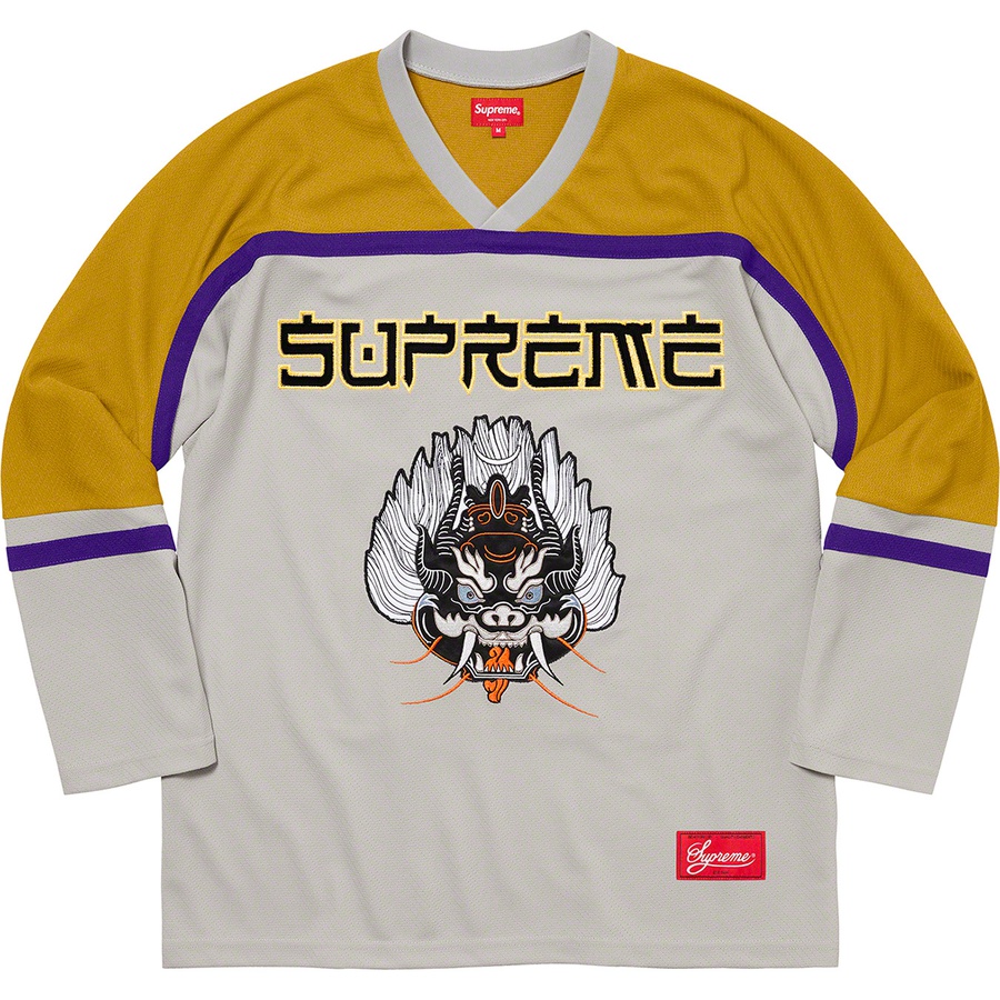Supreme Demon Hockey Jersey Grey - Novelship