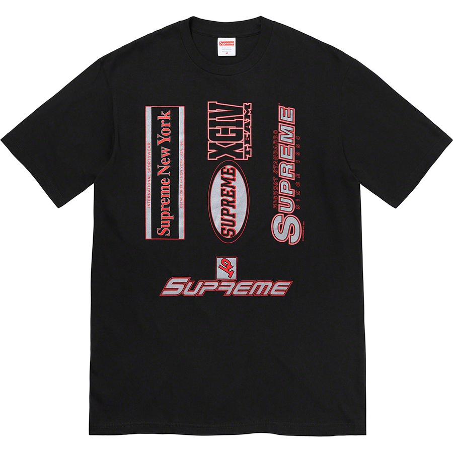 Supreme Multi Logos Tee Black - Novelship