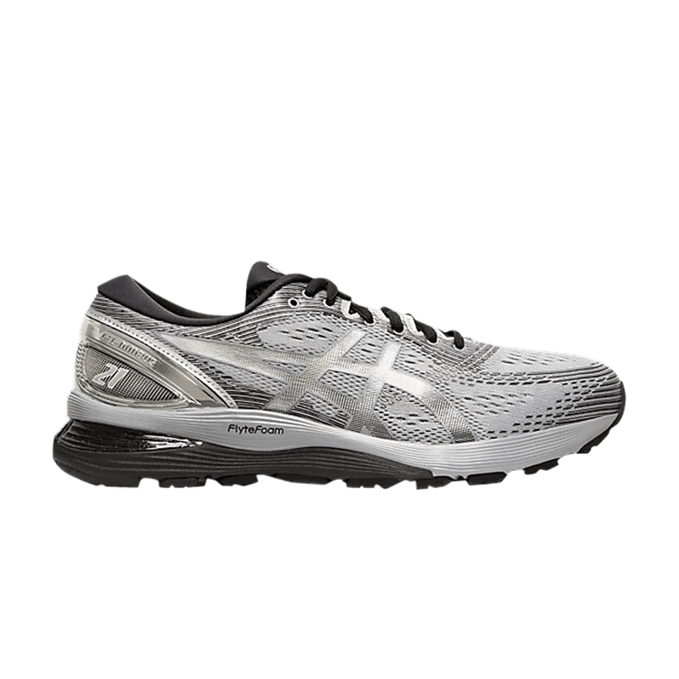 ASICS Gel Nimbus 21 Platinum 'Sheet Rock Silver' 1011A709‑020 ...