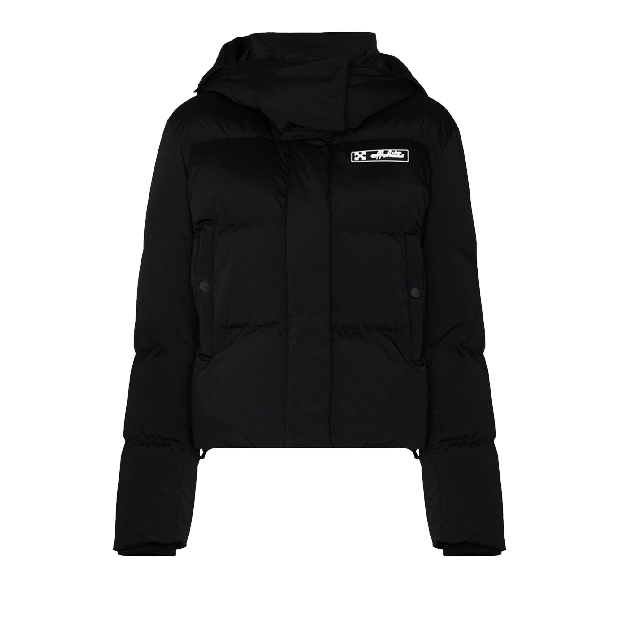 Off‑White Regular Puffer Jacket 'Black/White' - OWEA213E20FAB0011010 - Novelship