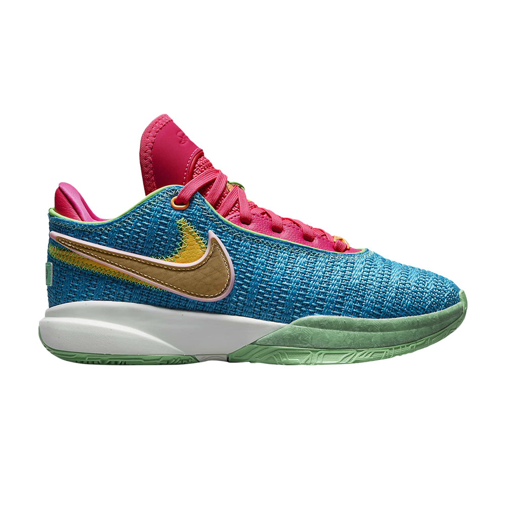 (Grade School) Nike LeBron 20 'Laser Blue' DQ8651‑400 - DQ8651-400 ...