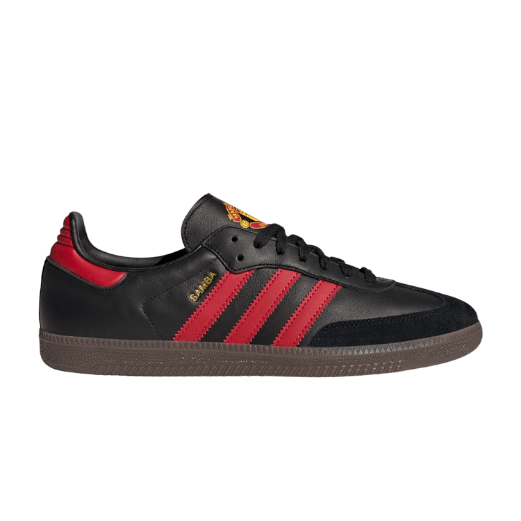 Manchester United x adidas Samba Team 'Black Real Red' HQ7030 - HQ7030 ...