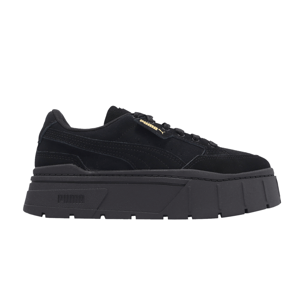 (Women) Puma Mayze Stack Suede 'Black Gold' 383983-01 - 383983-01 ...