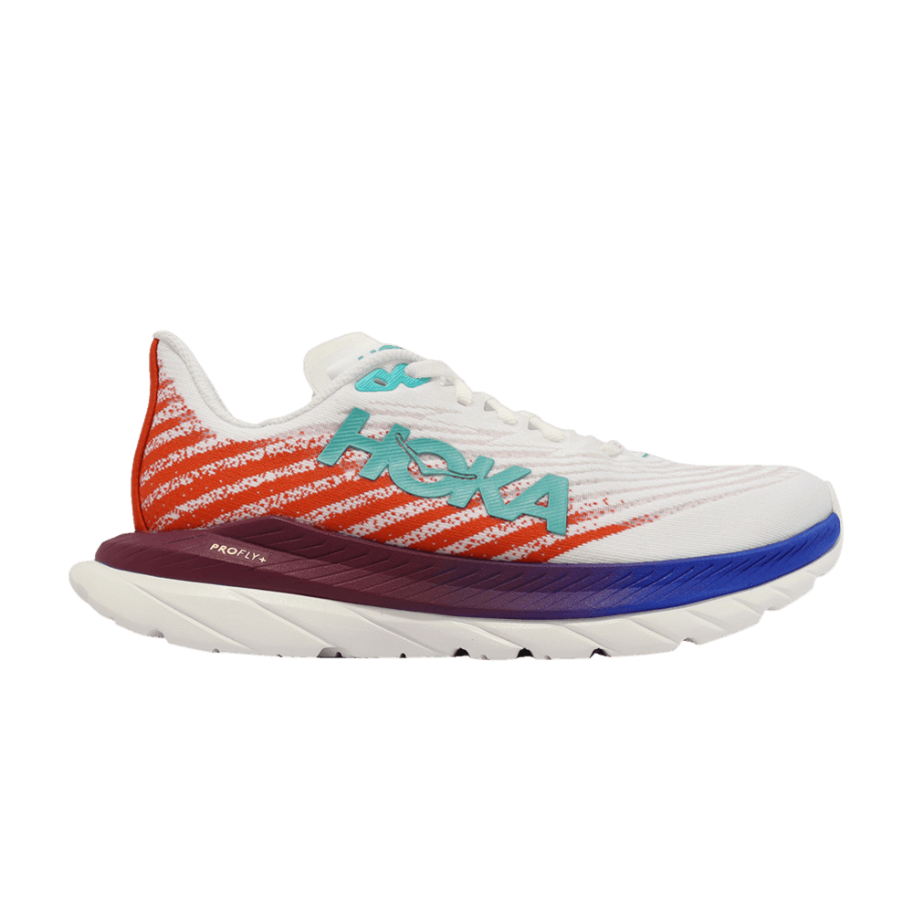 HOKA Mach 5 2E Wide 'White Fire Red' 1136677‑WFM - 1136677-WFM - Novelship