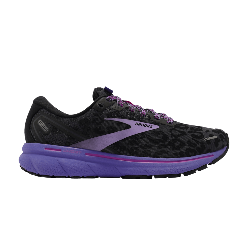 (Women) Brooks Ghost 14 'Electric Cheetah Run Wild - Black Purple ...