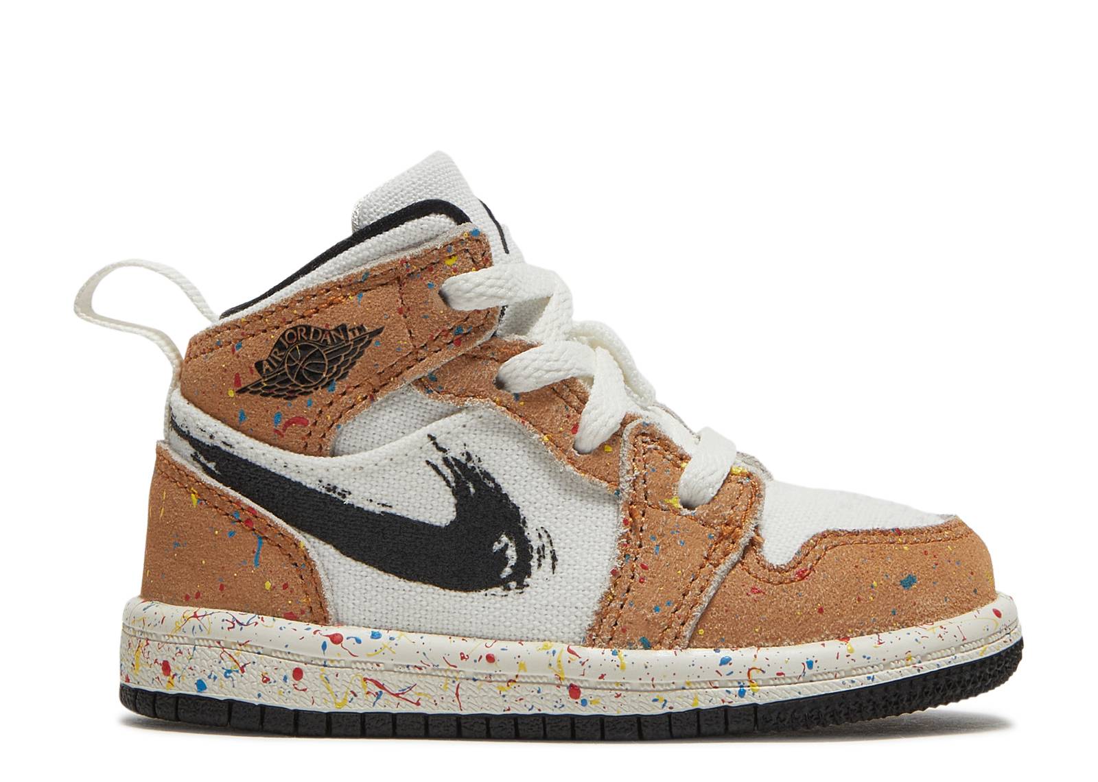 Air Jordan 1 Mid SE 'Brushstroke Paint Splatter' (TD) - DA8012-100 ...