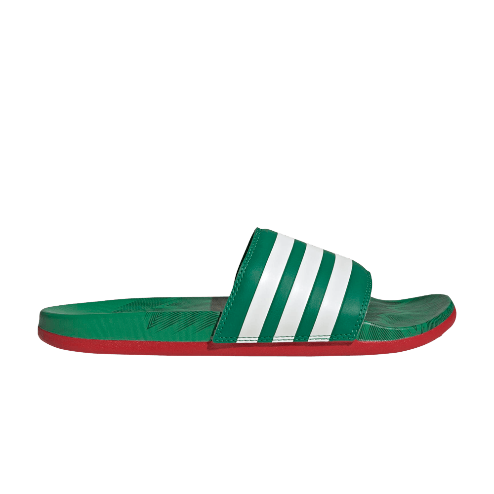 adidas Adilette Comfort Slide 'Vivid Green Scarlet' GX7221 - GX7221 ...