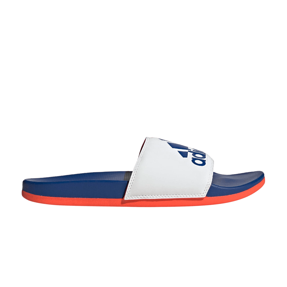 adidas Adilette Comfort Slide 'White Royal Blue Solar Red' GV9695 ...