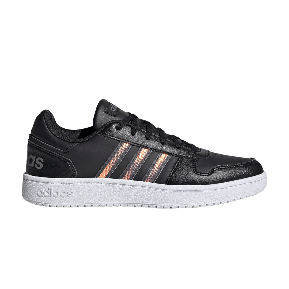 (Women) adidas Hoops 2.0 'Black Tactile Gold Metallic' FW3536 - Novelship