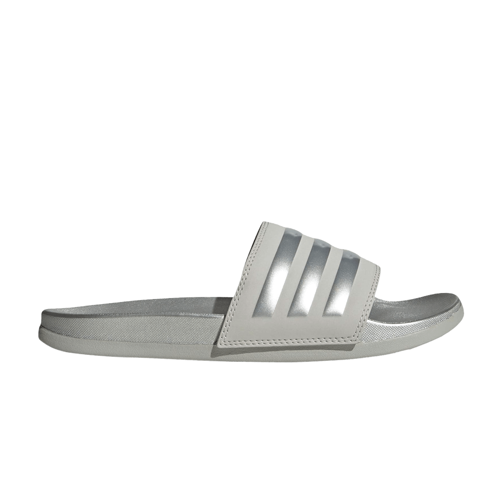 (Women) adidas Adilette Comfort Slide 'Grey Silver Metallic' H03619 ...