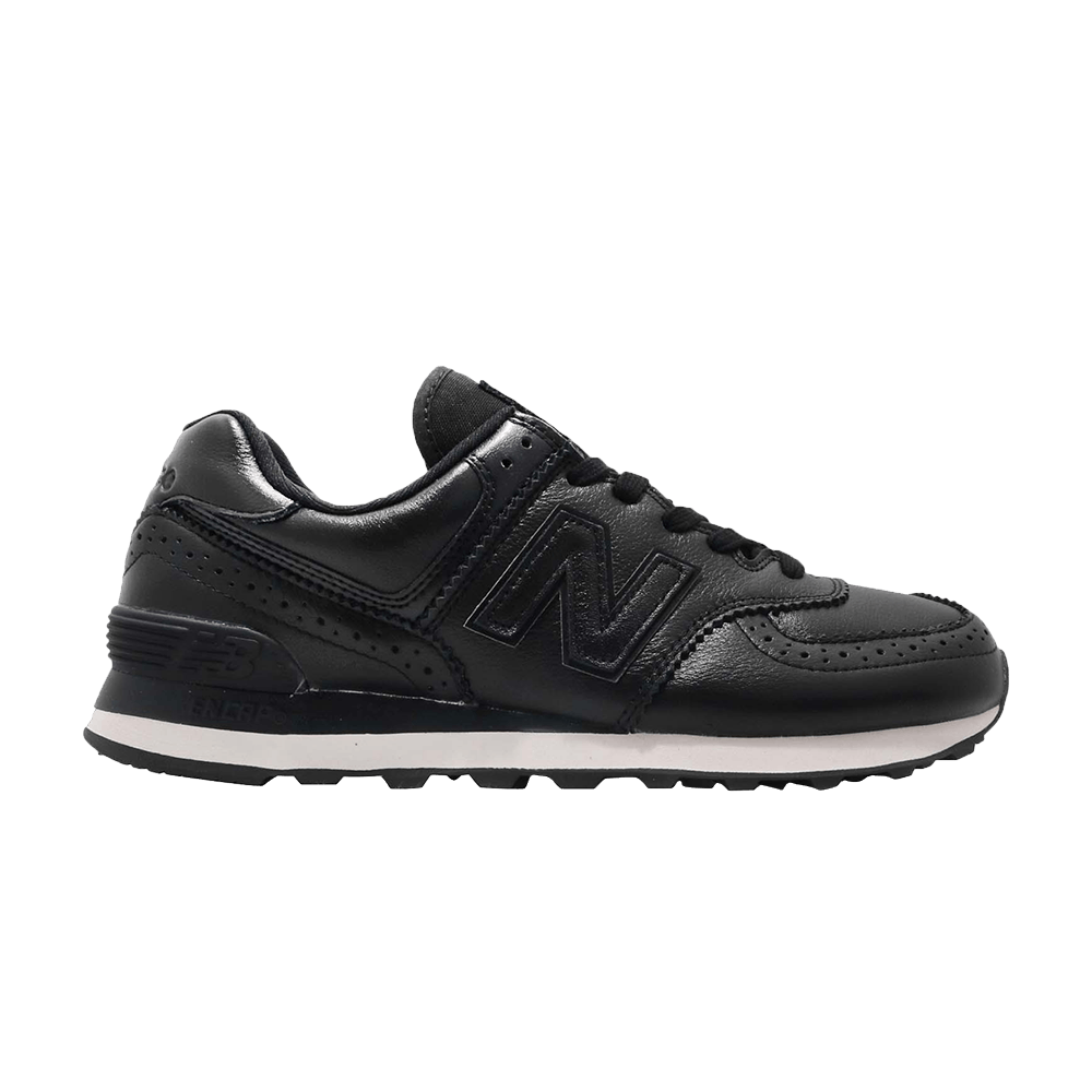 New Balance 574 Leather 'Black' ML574LEKD - ML574LEKD - Novelship