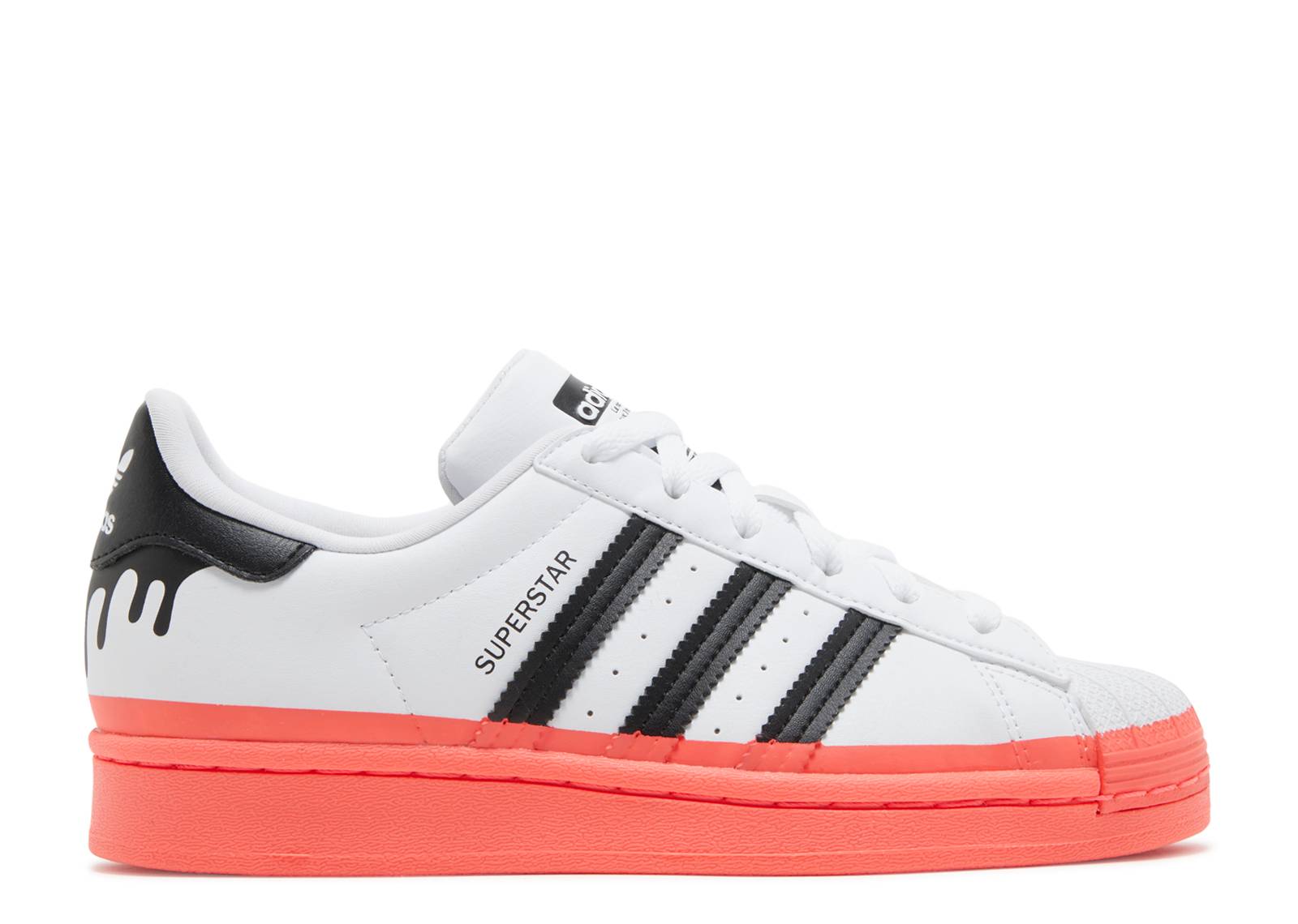 (Grade School) adidas Superstar 'Paint Drip ‑ White Turbo' GY3327 ...