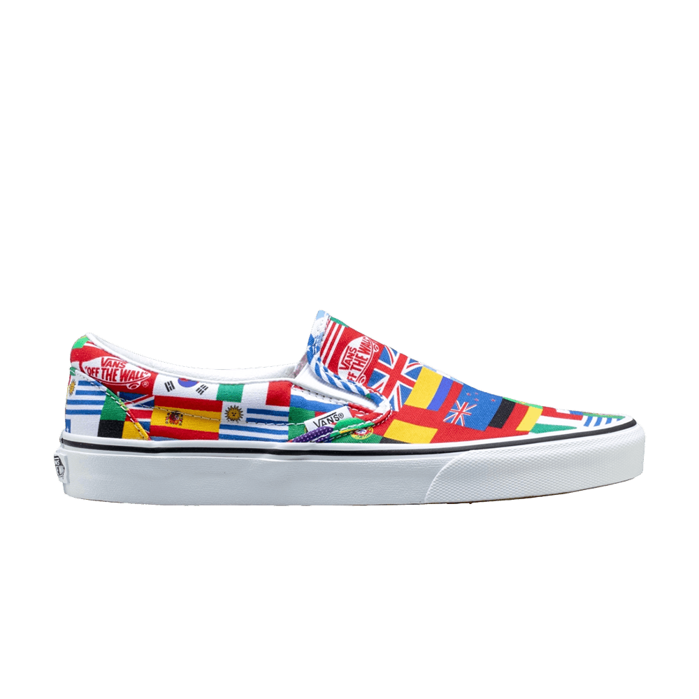 Vans Classic Slip‑On 'International Flags' VN0A38F7RX0 - VN0A38F7RX0 ...