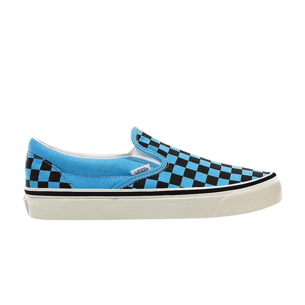Vans Classic Slip‑On 98 DX 'Anaheim Factory ‑ Blue Neon Checkerboard ...