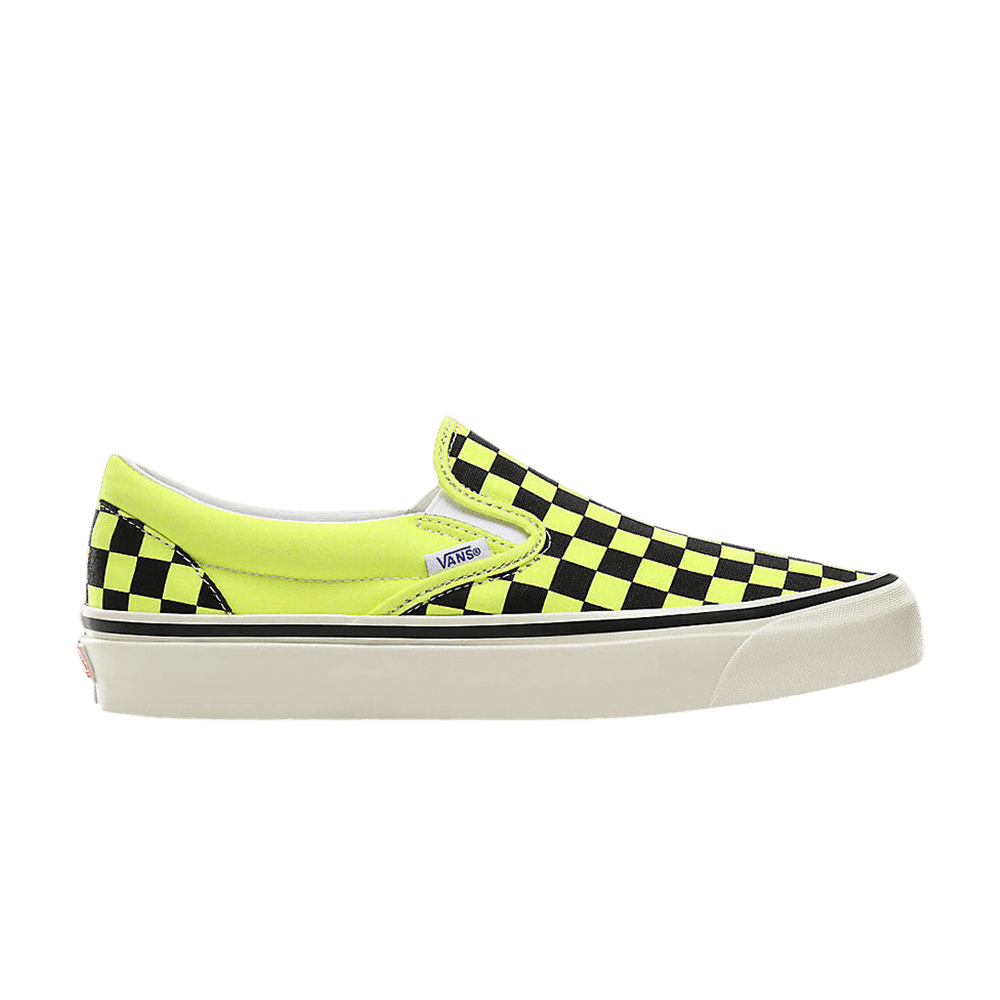 Vans Classic Slip-On 98 DX 'Anaheim Factory - Yellow Neon Checkerboard ...