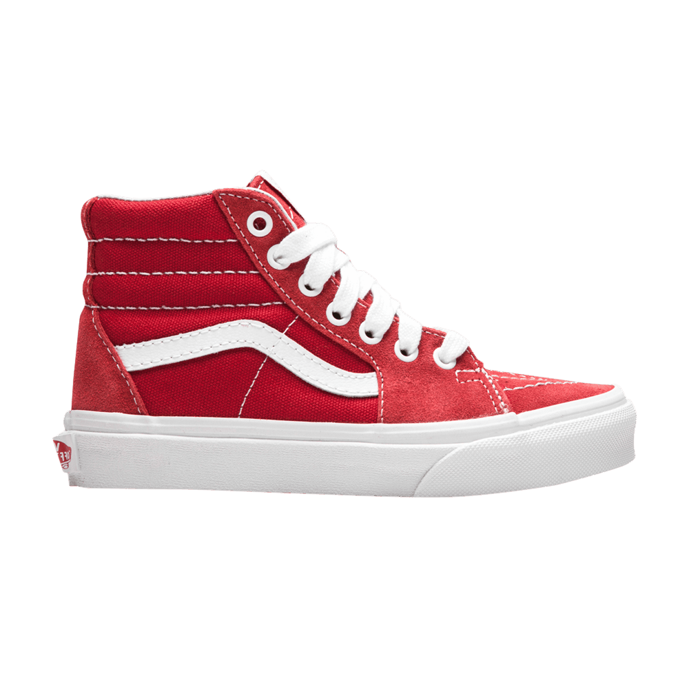 (Grade School) Vans Sk8-Hi 'Varsity Canvas - Racing Red' VN0A32QHT27 ...